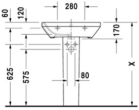 Duravit DuraStyle - umyvadlo 60x44 cm, bílé 2319600000