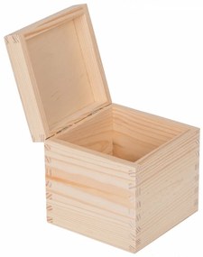 Dřevěná krabička  - 13x13x13,5cm