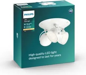 Philips Dyna 3x3W černá / LED bodové svítidlo / 810lm / 2700K / IP20 /