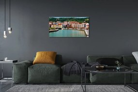 Obrazy na plátně Španělsko Město horské řeky 120x60 cm