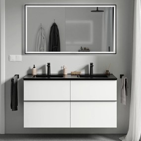 Koupelnová skříňka s dvojumyvadlem LAVOA 120 cm