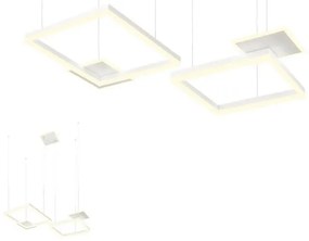 Redo Závěsné LED svítidlo Sigua - hranaté, 90x60cm Barva: Bílá
