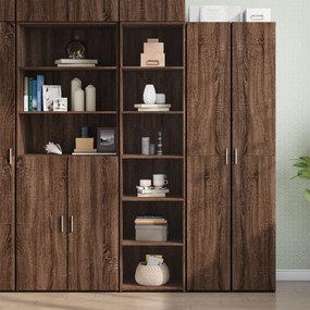 Skříň highboard hnědý dub 45 x 41 x 185 cm kompozitní dřevo