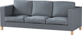 Potah na pohovku IKEA Karlanda 3-místná nerozkládací, krátký barva šedá látka pletený vzor