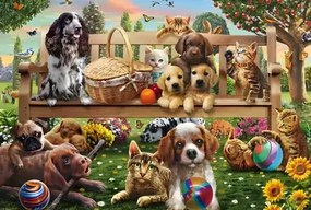 SCHMIDT Puzzle Zahradní piknik / 200 dílků / 43,2 × 29,1 cm