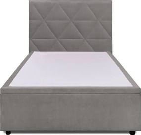 Postel Fro Caro 120x200 s roštem, úložným prostorem Mono 246, šedá