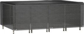 vidaXL Plachta na zahradní nábytek s 12 očky 240x180x80 cm obdélníková [319301]