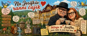Srdcem darované Veselý hrneček pro životní partnery - na přání 3D ilustrace