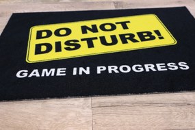 Mercury Flooring, Rohožka Do not disturb (game in progress) 40x60 cm, 40x60, černá, žlutá