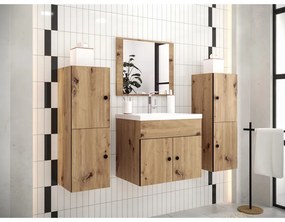 Koupelnový nábytek Nasetio VI, Sifon k umyvadlu: ne, barva: dub artisan, Baterie: ne