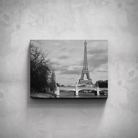 Obraz - Černobílá Eiffelova věž - PopyDesign