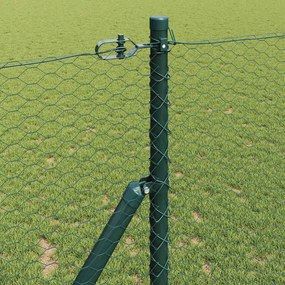 Hexagonální kotvení plotu 50 x 1,2 m Ocel potažená PVC Zelená 3352713