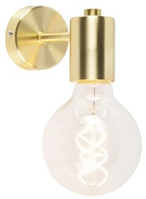 Chytrá nástěnná lampa Art Deco zlatá vč. žárovky G95 WiFi - Facil