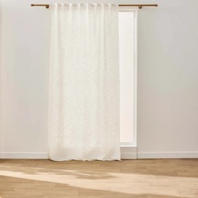Záclona na skrytých poutech NANDO NATUREL, 140 x 260 cm, efekt lnu