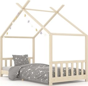 vidaXL Rám dětské postele masivní borové dřevo 90 x 200 cm [283366] Barva: Hnědá
