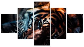 Obraz ležícího tygra (125x70 cm)