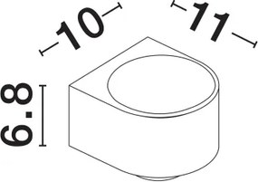 Nástěnné LED svítidlo NOVA LUCE OPERA 11W 3000K IP54 9030937