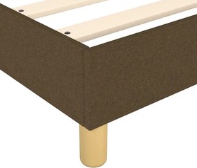 Rám postele s boxspringem tmavě hnědý 200 x 200 cm textil 3120988