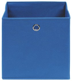Úložné boxy 10 ks modré 32 x 32 x 32 cm textil - Default Title