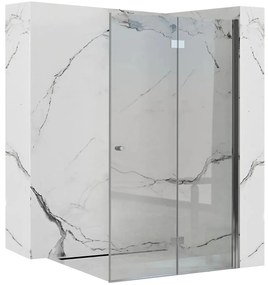 Rea Zalamovací sprchové dveře FOLD N2 90 cm, chrom