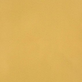 Dekorační jednobarevný závěs na kruhy žluté barvy 140 x 250 cm