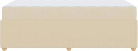 Rám postele Krémová 100 x 200 cm textil 3398358
