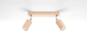 Bodové svítidlo SOLLUX Berg 2 GU10 2x40W bez zdroje SL.0702 přírodní dřevo
