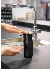 Černý keramický dávkovač mýdla Wenko Black Outdoor Kitchen Silo