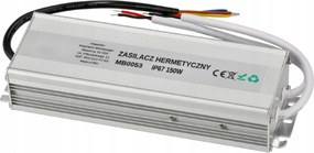 BERGE LED hermetický zdroj - 24V - 150W - 6,25A - IP67