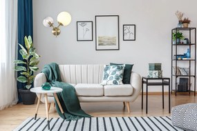 Toolight - nástěnná skleněná lampa E27 60W APP1012-2W, zlatá, OSW-09481