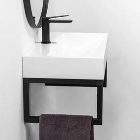 Rea, Konglomerátové umyvadlo na desku REA GOYA - 70CM + konzola, KPL-U8902