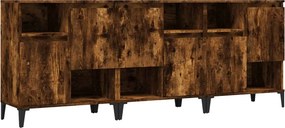 Příborníky 3 ks kouřový dub 60 x 35 x 70 cm kompozitní dřevo 3185748