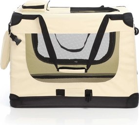 Přepravní box fudajo – 82 × 56 × 58 cm, béžová (64188)