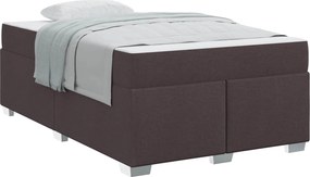 Rám postele s matrací Tmavě hnědá 120 x 190 cm textil 3399176