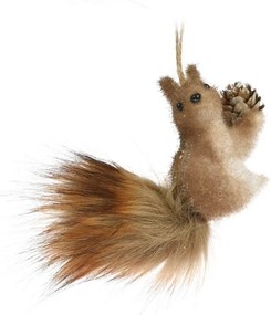 Závěsná veverička – tmavá 11 cm