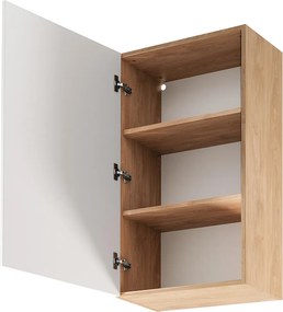 SORENTO pb | horní skříňka G60 policová | 60 cm | LEVÁ | puccini/bílá