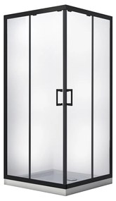 Besco Modern 190 čtvercový sprchový kout, black Rozměr koutu: 80x80cm
