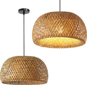 Toolight - stropní svítidlo z přírodního bambusu E27 60W APP886-1CP, hnědá, OSW-05246