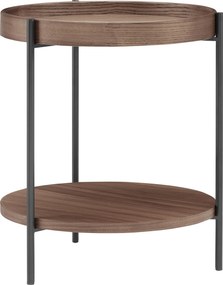XXXLutz ODKLÁDACÍ STOLEK, barvy vlašských ořechů, kompozitní dřevo, 44/49 cm Livetastic - Online Only konferenční stolky - 001769013006