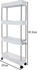 Organizér na kolečkách - police