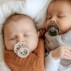 Bibs Dudlíky kaučuk 2 ks 0-6 měsíců Boheme  Dusty pink - Coral