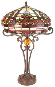 Stolní lampa Tiffany FLOWERS Clayre &amp; Eef 5LL-6142