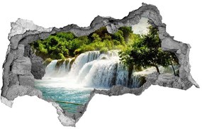 Wallmuralia Nálepka fototapeta 3D výhled Vodopád Krka 95x73 cm