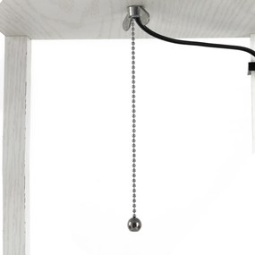 HOMCOM stojanová lampa na polici 26W x 26D x 160H cm 3 police 4 patra MDF bílá