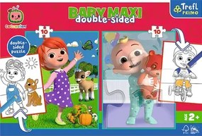 Trefl - Puzzle - Oboustranné puzzle Cocomelon: Veselý den s přáteli BA
