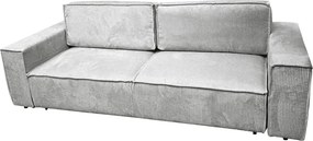 Rozkládací pohovka, světle šedá, HARPERA BIG SOFA
