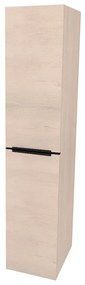 Mereo Mereo, Mailo, koupelnová skříňka vysoká 170 cm, černé madlo, Multidecor, CN594LPBDUP1