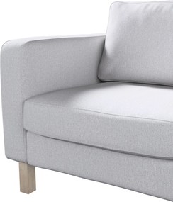 Potah na křeslo IKEA Karlstad, krátký barva šedá látka pletený vzor