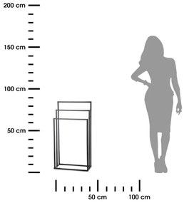 Věšák na ručníky 85x45 cm