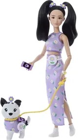 Mattel Barbie panenka styl pro dva - Květiny / od 3 let